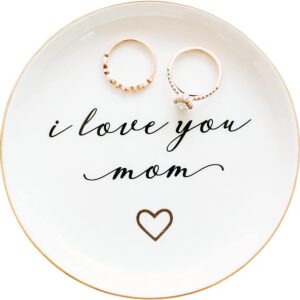 pudding cabin gifts for mom from daughter, for mom ring dish i love you mom mom birthday gifts, mom gifts for valentines christmas wedding gifts