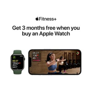 Apple Watch Series 7 (GPS + Cellular, 45MM) - Gold Stainless Steel Case with Abyss Blue Sport Band (Renewed)