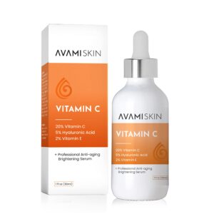 AVAMI 3-Piece Skin Serum Set - Vitamin C, Hyaluronic Acid, Retinol - Unisex - 1 fl. Oz