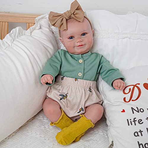 BABESIDE Reborn Baby Dolls, 20Inch Cute Soft Vinyl Realistic-Newborn Baby Dolls Poseable Real Life Lifelike Baby Dolls w/Doll Accessories for 3+ Year Old Girls