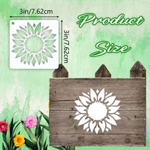 Stencils for Painting, 60pcs 3 Inch Reusable Samll Stencils for Crafts on Fabric Wood Wall Rock and Other Home Decor, Flower Stencils & Other Plant Stencils, Butterfly Stencils