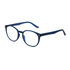 foster grant unisex joey anti-fog blue light readers reading glasses, matte rubberized navy, 50 mm us