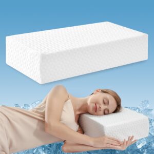 coldhunter cooling cube pillow for side sleepers memory foam bed firm pillow soft pillow support head neck shoulder pain relief