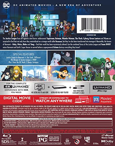 Justice League x RWBY: Super Heroes and Huntsmen Part One (4K Ultra HD/Blu-ray/Digital) [4K UHD]