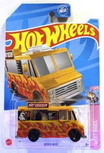 hot wheels - quick bite - sweet rides 3/5 - hot chicken - 2023 - mint/nrmint ships bubble wrapped in a sized box