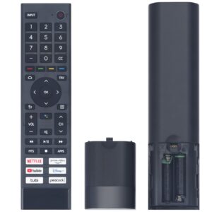 erf3j80h voice replacement remote fit for hisense 4k uhd android smart tv 75a6g 70a6g 65a6g 60a6g 55a6g 50a6g 43a6g 55u68g 65u68g 55u6g 50u6g 65u6g 75u6g 50u68g 75u68g a6g u6g u8g series