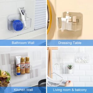 Diesisa Plastic Wall Mount Organizer, Self Adhesive Organizer for Wall, Cabinet Door Organizer, with Self Adhesive Tape, for Bathroom, Pantry, Kitchen, Laundry, Utility Room, Inside of Cabinet Door