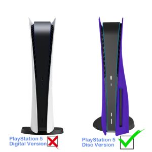 Face Plate Cover Shell for PS5 Disc Edition Console Faceplates, Accessories Compatible with Playstation 5 Protective Replacement Panels (Galactic Purple)