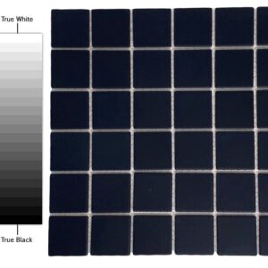 Tenedos Porcelain Premium Quality 2x2 Square Matte Mosaic Floor Wall Tile for Bathroom Shower, Kitchen Backsplash, Accent Decor on 12x12 Sheet (1 Sheet) (Black)