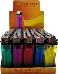 disposable lighters (pack of 50) | solar lite® | get 2 free wine corkscrew openers