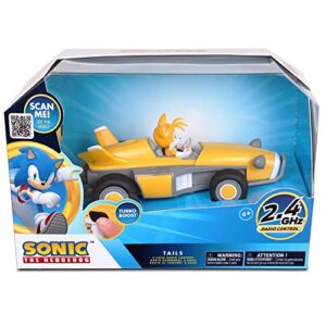 sonic racing rc: tails the fox - nkok (603), 2.4ghz remote controlled car with turbo boost, officially licensed sega sonic the hedgehog, battery powered, ages 6+