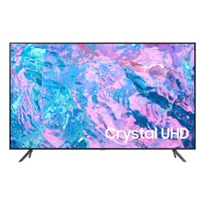 samsung 43-inch class crystal uhd cu7000 series purcolor, object tracking sound lite, q-symphony, 4k upscaling, hdr, gaming hub, smart tv with alexa built-in (un43cu7000, 2023 model)