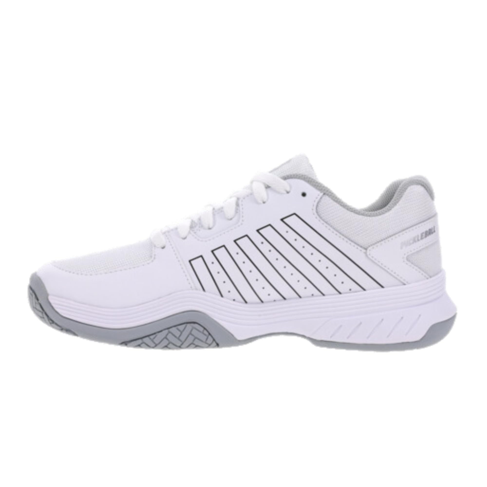 K-Swiss Men's Court Express Pickleball Shoe, White/Highrise/Black, 13 M