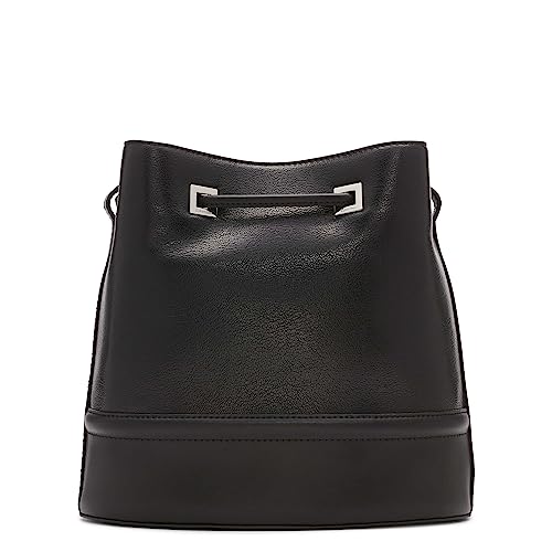 Calvin Klein Ash Bucket Crossbody, Black/Silver