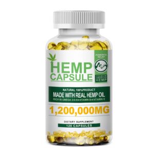 hemp oil capsules - 120 veggie softgels