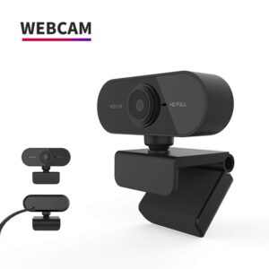 QEBIDUM Computer Camera PC Webcam Full HD 1080p 360 Degrees Wide Angle 30fps Video USB Web Cam with Microphone for Mac Laptop Desktop Conferencing Chatting and Live Streaming