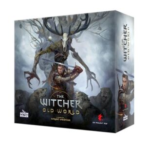 the witcher old world board game | fantasy game | competitive adventure game | strategy game for adults | ages 14+ | 1-5 players | avg. playtime 90-150 minutes | made by go on board