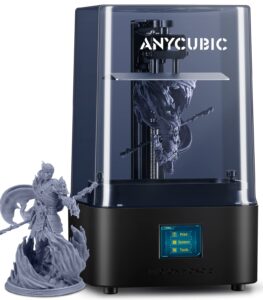 anycubic photon mono 2, resin 3d printer with 6.6'' 4k + lcd monochrome screen, upgraded lighturbo matrix with high-precision printing, enlarge print volume 6.49'' x 5.62'' x 3.5''