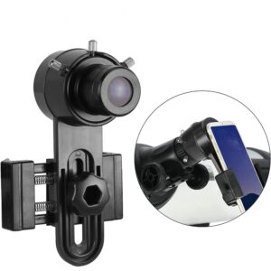 solomark 1.25" telescope phone adapter with built-in 1.5x barlow lens - which can help refractor & reflector telescope quick aligned smartphone