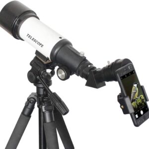 SOLOMARK 1.25" Telescope Phone Adapter with Built-in 1.5X Barlow Lens - Which can help Refractor & Reflector Telescope Quick Aligned Smartphone