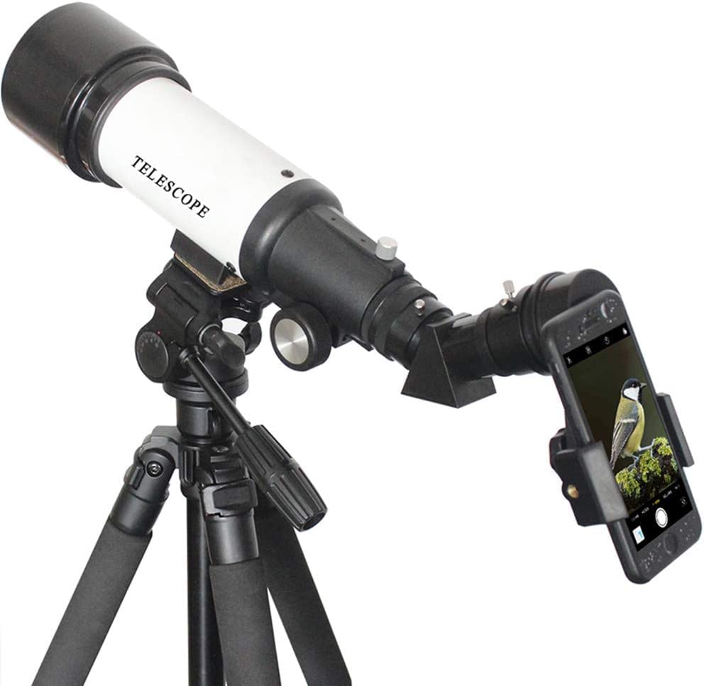 SOLOMARK 1.25" Telescope Phone Adapter with Built-in 1.5X Barlow Lens - Which can help Refractor & Reflector Telescope Quick Aligned Smartphone