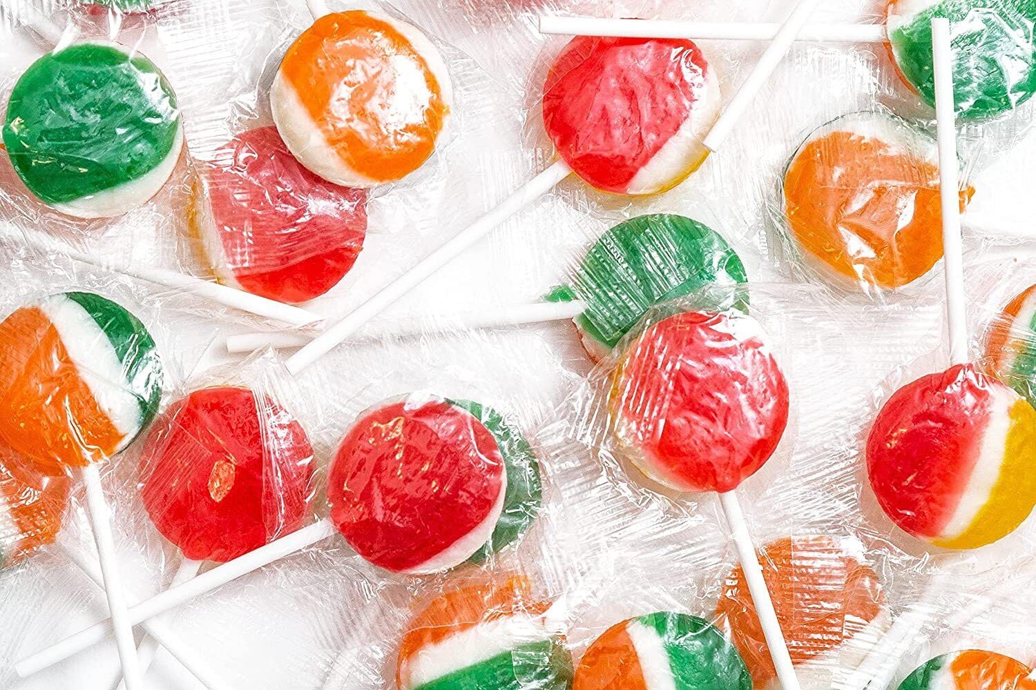 Classic Lollipops - 5 Pounds - Suckers and Lollipops for Kids - Summer Camp Lollipops - Flat Round Candy Pops Individually Wrapped - Assorted Flavors Suckers for Banks, Offices