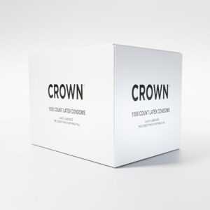 crown condoms — 1008 count — lubricated latex condoms — bulk 1008 per pack