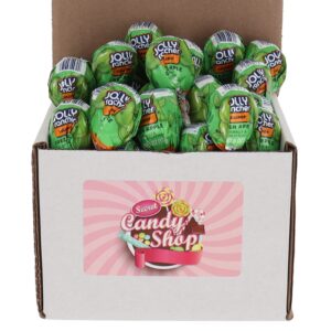 secret candy shop jolly rancher pops lollipops lollies in a box (green apple, pack of 20)