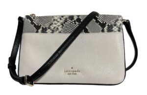 kate spade new york triple gusset crossbody (parchment multi)