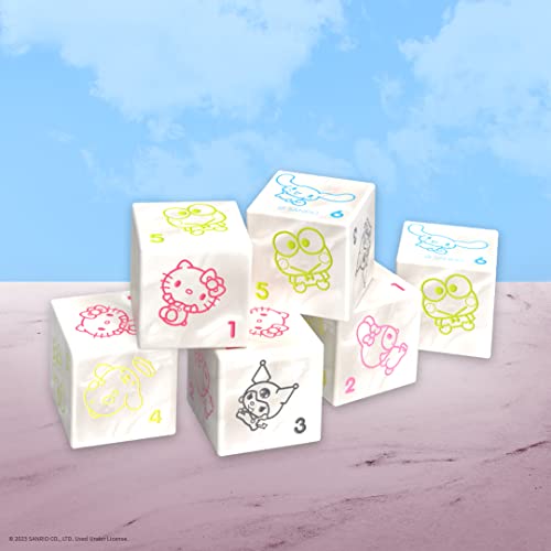 Hello Kitty and Friends Premium Dice Set | Hello Kitty and Friends Custom Dice with Collectible Tin Case | Based on Sanrio Hello Kitty and Friends | Officially Licensed Sanrio Gift & Merchandise