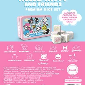 Hello Kitty and Friends Premium Dice Set | Hello Kitty and Friends Custom Dice with Collectible Tin Case | Based on Sanrio Hello Kitty and Friends | Officially Licensed Sanrio Gift & Merchandise