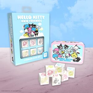 Hello Kitty and Friends Premium Dice Set | Hello Kitty and Friends Custom Dice with Collectible Tin Case | Based on Sanrio Hello Kitty and Friends | Officially Licensed Sanrio Gift & Merchandise