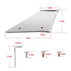 sevencow 27341 Skeg Guard for Mercury Mariner 40HP-50HP-60HP 2 & 4 Stroke 2003-Present & Evinrude Johnson 40HP 50HP 4 Stroke 1999-2003 Marine-Grade Stainless Steel Safe-Skeg