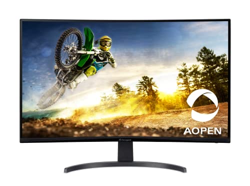 AOPEN by Acer 32HC5QR Sbiipx 31.5” Full HD (1920 x 1080) 1500R Curved Gaming Monitor | AMD FreeSync Premium Technology | 165Hz Refresh Rate | 1ms TVR | VESA Mountable | Display Port & HDMI