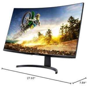 AOPEN by Acer 32HC5QR Sbiipx 31.5” Full HD (1920 x 1080) 1500R Curved Gaming Monitor | AMD FreeSync Premium Technology | 165Hz Refresh Rate | 1ms TVR | VESA Mountable | Display Port & HDMI