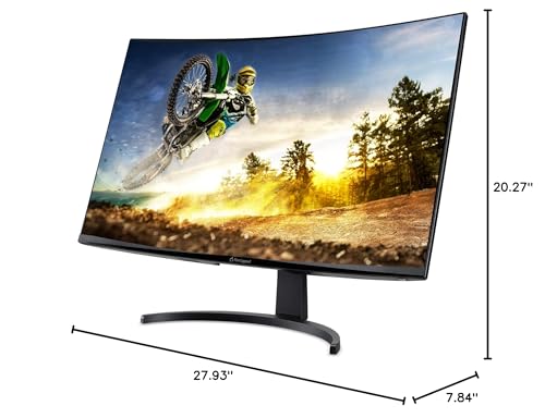 AOPEN by Acer 32HC5QR Sbiipx 31.5” Full HD (1920 x 1080) 1500R Curved Gaming Monitor | AMD FreeSync Premium Technology | 165Hz Refresh Rate | 1ms TVR | VESA Mountable | Display Port & HDMI