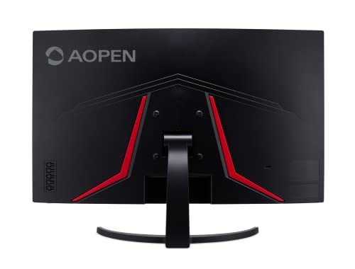 AOPEN by Acer 32HC5QR Sbiipx 31.5” Full HD (1920 x 1080) 1500R Curved Gaming Monitor | AMD FreeSync Premium Technology | 165Hz Refresh Rate | 1ms TVR | VESA Mountable | Display Port & HDMI