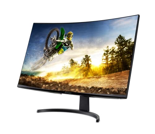 AOPEN by Acer 32HC5QR Sbiipx 31.5” Full HD (1920 x 1080) 1500R Curved Gaming Monitor | AMD FreeSync Premium Technology | 165Hz Refresh Rate | 1ms TVR | VESA Mountable | Display Port & HDMI