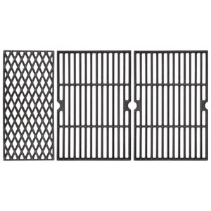 uniflasy cast iron cooking grates for dyna-glo 5-burner gas grill dgh474crp dgh474crp-d dgh483crp dgh483crp-d dgh485crp dgh485crp-d,70-01-911 grill grid replacement part for dyna glo 5 burner grill