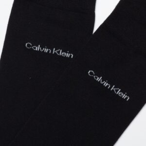 Calvin Klein Men's Dress Socks - Luxury Egyptian Cotton Blend Crew Socks (2 Pair), Size 7-12, All Black