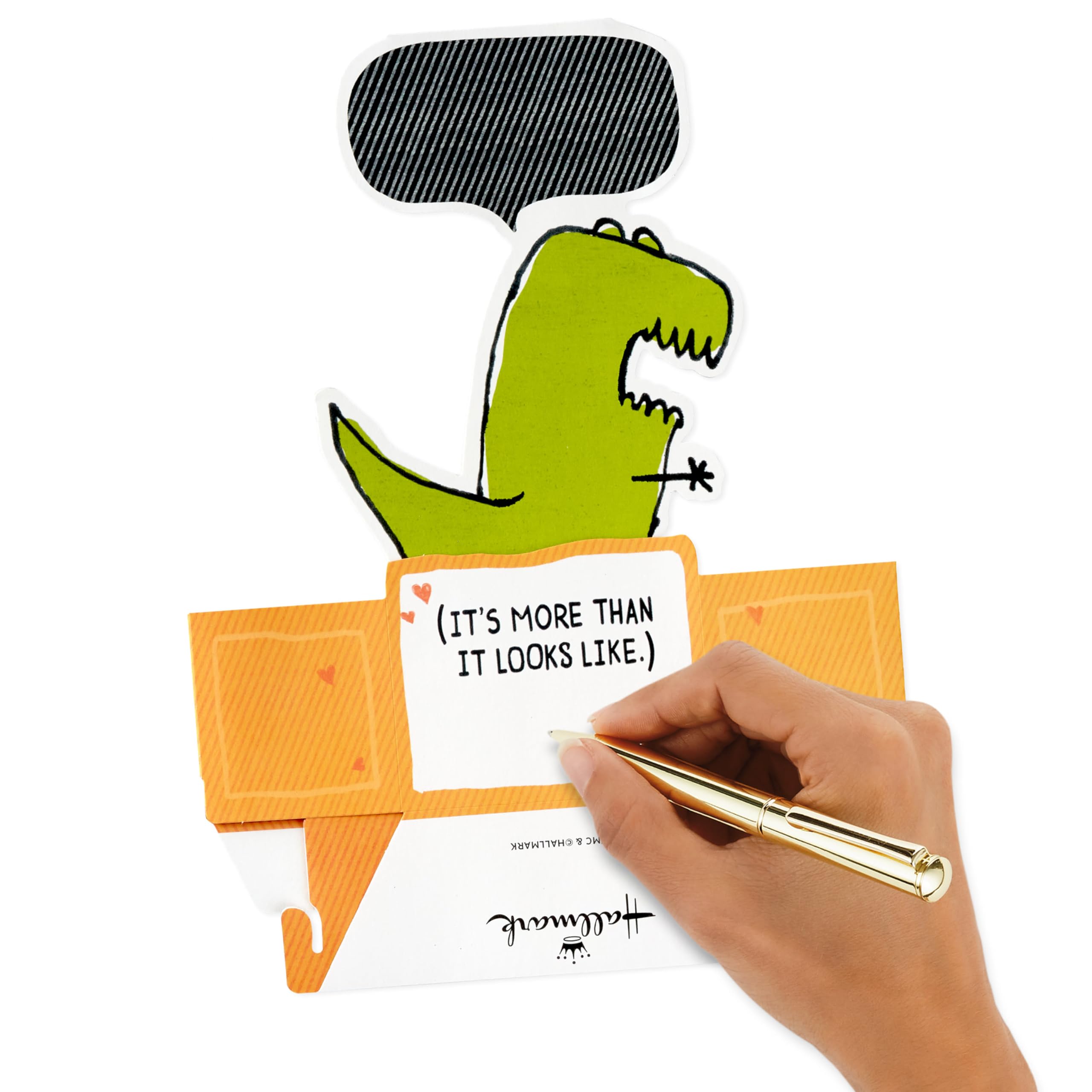 Hallmark Funny Pop Up Birthday Card (Dinosaur T-Rex) Paper Wonder Shoebox 3D Card