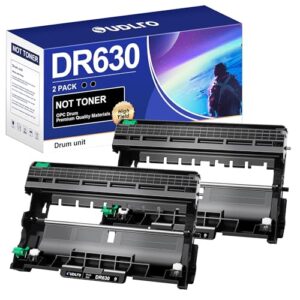 dr630 drum replacement (not toner) - replacement for brother dr-630 drum unit for brother hl-l2300d hl-l2340dw hl-l2360dw hl-l2380dw dcp-l2540dw dcp-l2540dw mfc-l2705dw mfc-l2707dw printer (2 black)