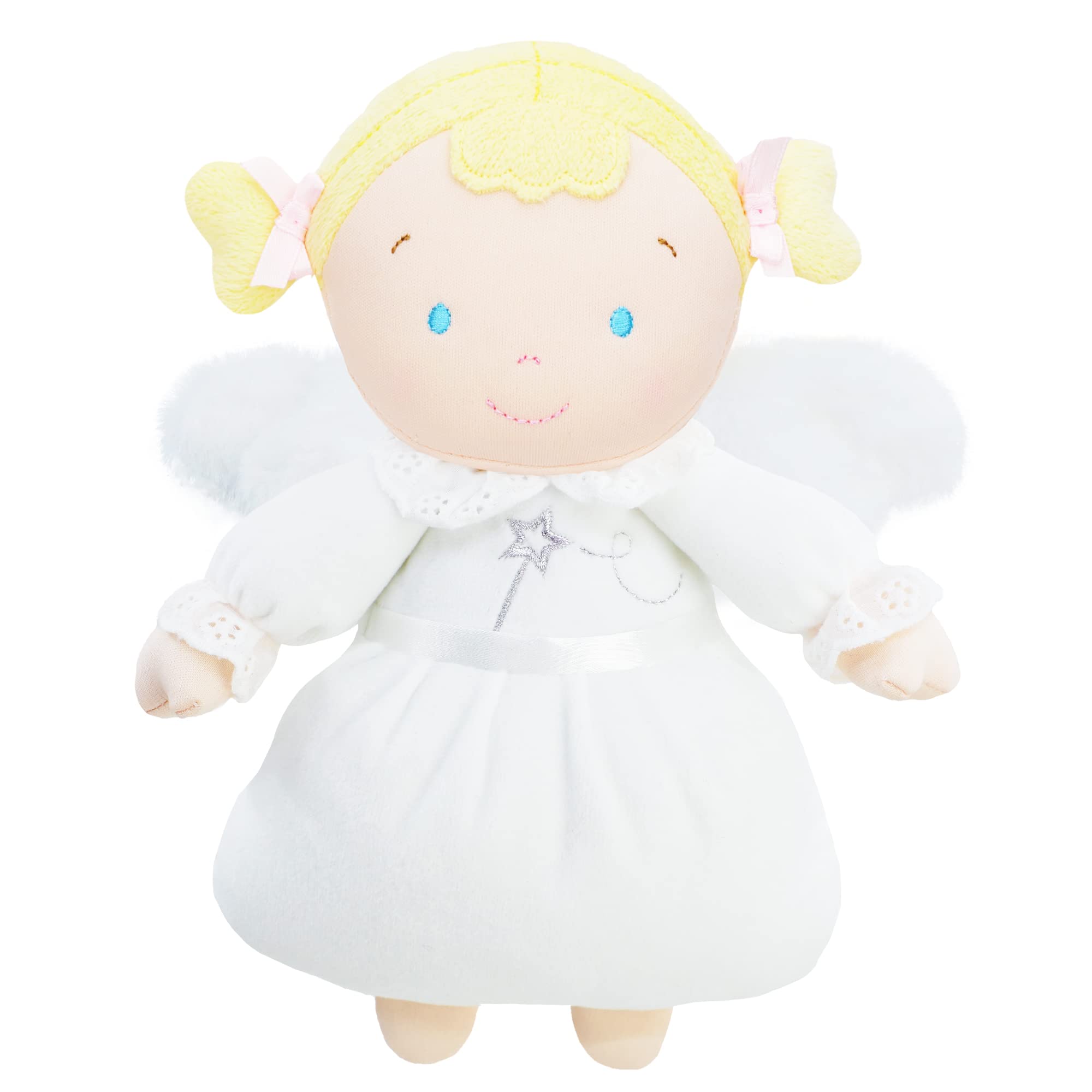 June Garden 9" My First Angel Doll Aniela - Soft Plush Baby Doll - Gift for Infants and Toddlers