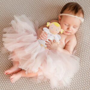 June Garden 9" My First Angel Doll Aniela - Soft Plush Baby Doll - Gift for Infants and Toddlers