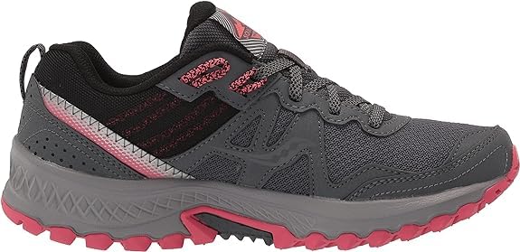 Saucony Women's Excursion TR14 Running Shoe, Charcoal/Coral, 8.5 W US