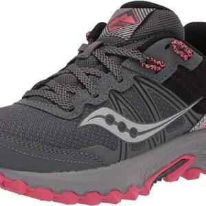 Saucony Women's Excursion TR14 Running Shoe, Charcoal/Coral, 8.5 W US