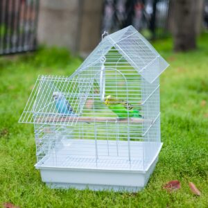 Capuca Small Bird Travel Cage - The Lightweight Small Birds Starter Kit with Birdcages and Accessories Great for Parakeets Lovebirds Parrotlets Finches Canaries