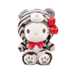 ngcjzf kawaii kitty plush toys, 8.66 inch cute cartoon kitty tiger plushie, soft animals stuffed doll, kitty cat plush figure toys for kids anime fans