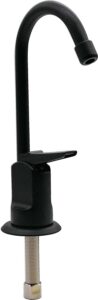 westbrass a203-nl-62 6" touch-flo style pure water dispenser faucet, matte black