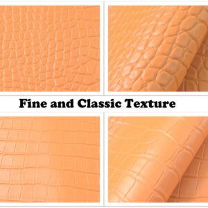 Wento Alligator Skin PU Leather Fabric Faux Leather Fabric Crocodile Fabric Leather Upholstery Fabric by The Yard